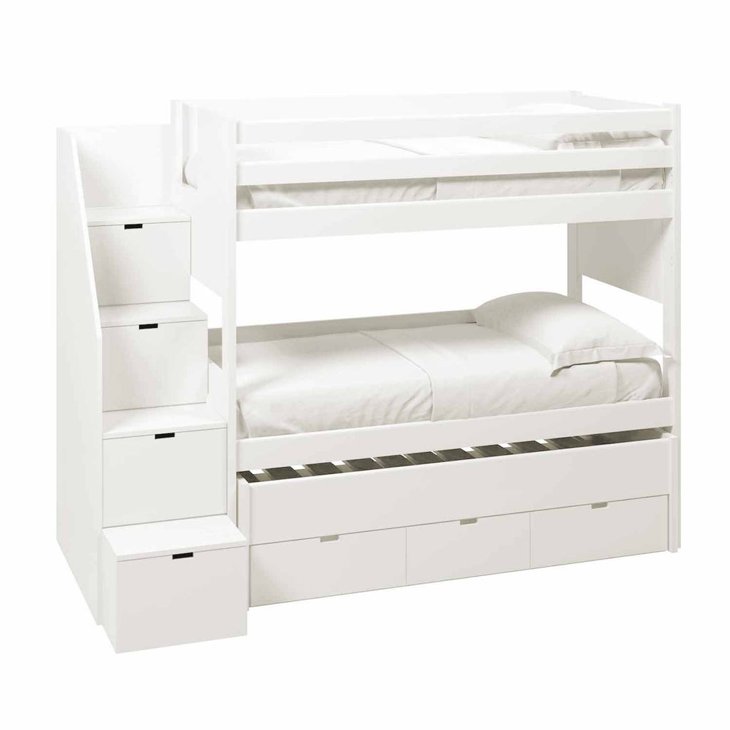 Muba Bespoke bunk bed Movil XL with storage stairs, drawers and pull-o ...