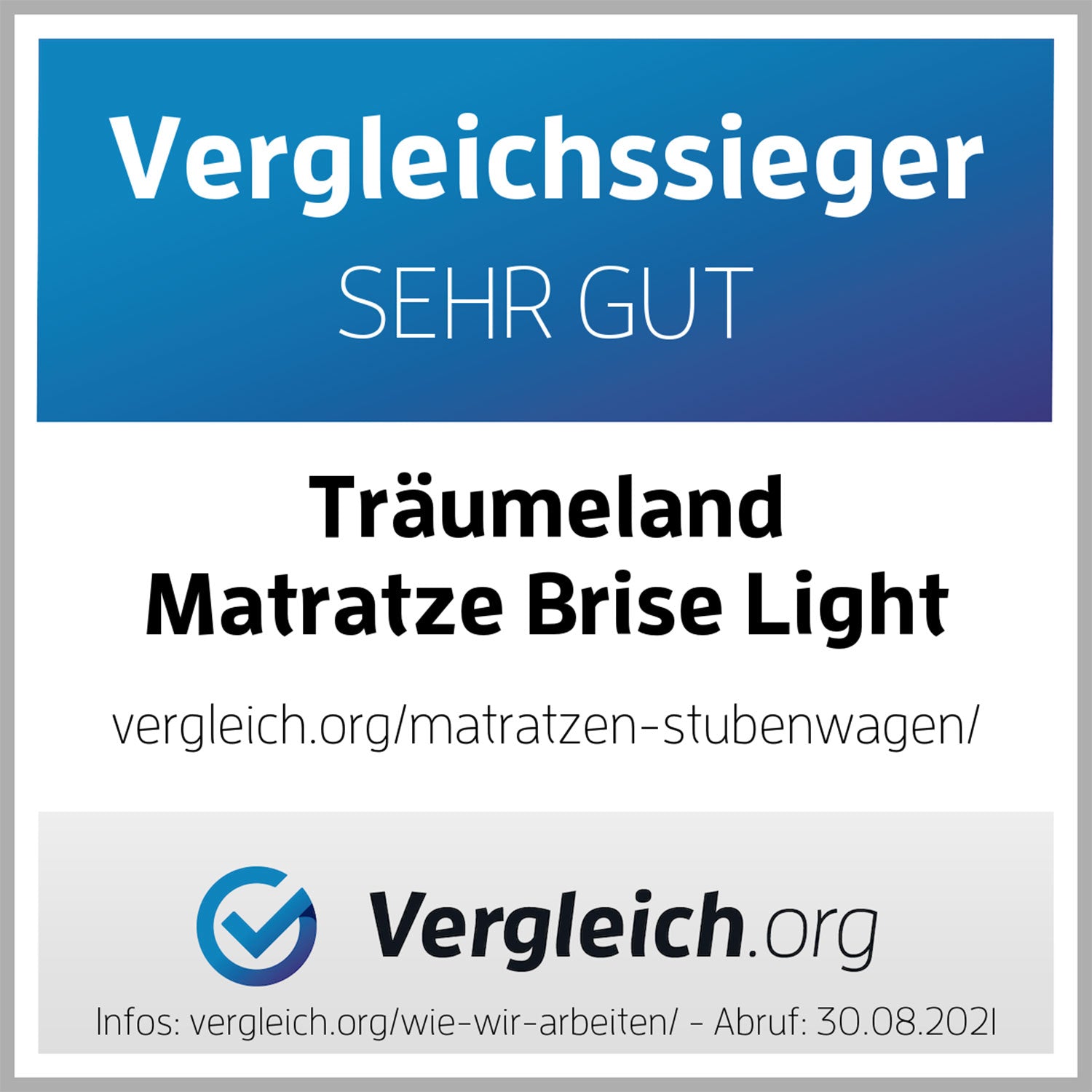 Traeumeland Matratze Brise Light Wood zu Oliver Furniture Beistellbett